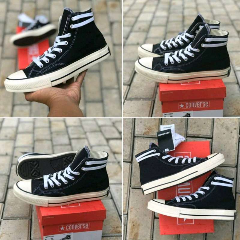 Jual Sepatu Converse 70s High Premium Black White Di Seller Toko ...