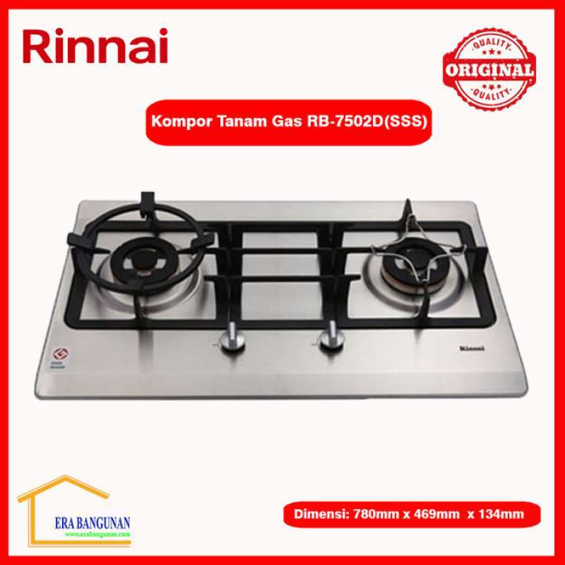 Jual Built-in Gas Hob Kompor Gas Tanam 2 Tungku Rinnai RB-7502D (SSS) di Seller CobanBaith ...