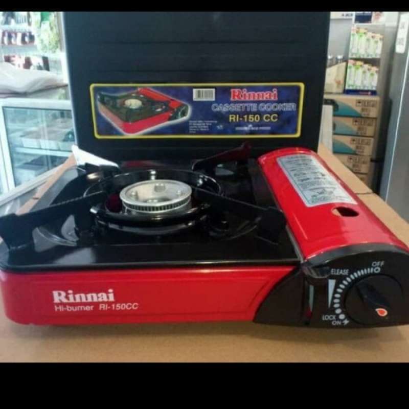 Jual KOMPOR GAS PORTABLE MERK RINNAI 150CC PLUS TABUNG GAS KALENG 1 PCS ...