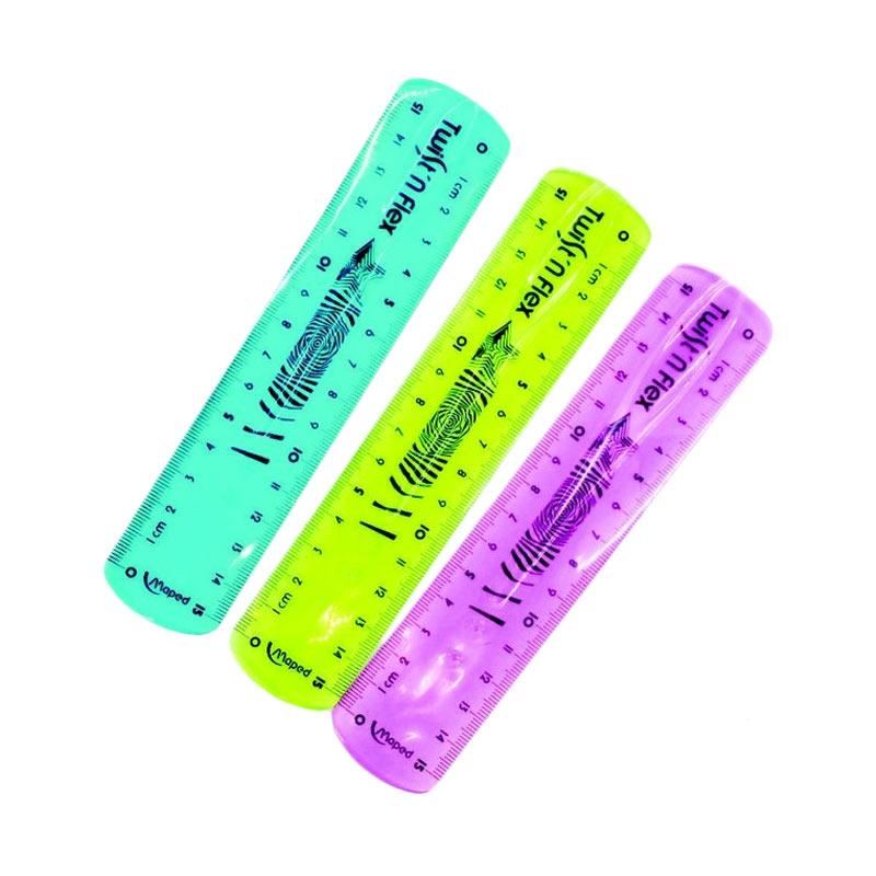 Jual Maped Twist 'n Flex Lentur Penggaris [15 cm/ Original] - Green di ...