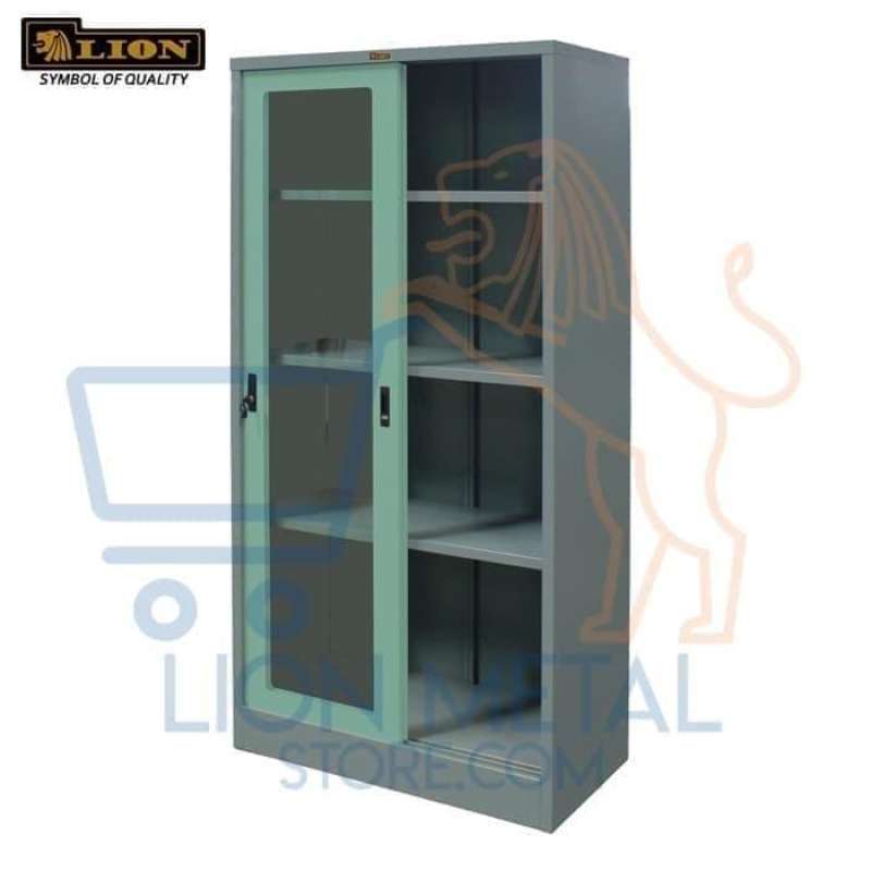 Jual Lemari Arsip Besi Lion L33ak Pintu Sliding Kaca Di Seller ...