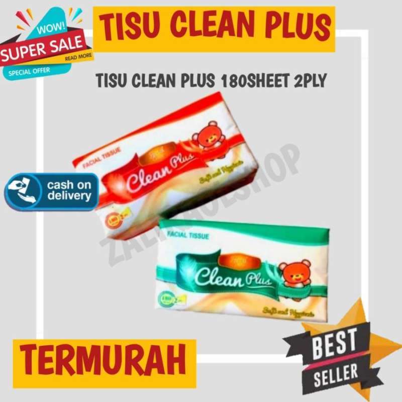 Jual tisu wajah clean plus 180 sheet di Seller ZaliraOlshop - Pejaten ...