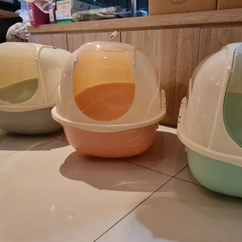 Promo cat litter box jumbo toilet kucing tempat pasir kucing Diskon 23% ...