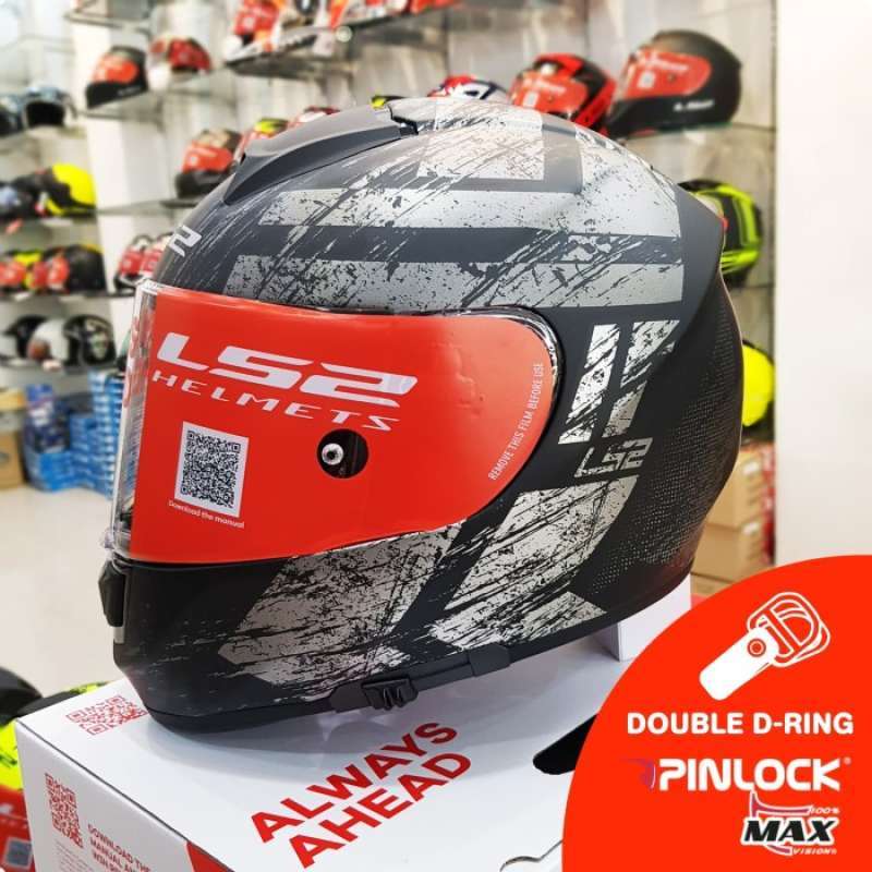 Promo Helm LS2 FF397 Vector Evo Hunter Matt Black Titanium di Seller ...