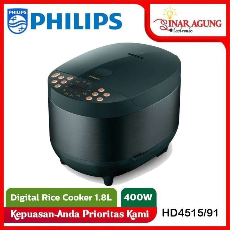 Jual PHILIPS DIGITAL RICE COOKER HD HD4515/91 HD-4515 [18 MODE MASAK] 1 ...