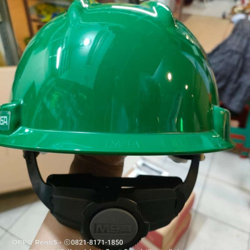 Jual Safety helmet MSA ORI V-gard fastrack warna hijau di Seller OK ...