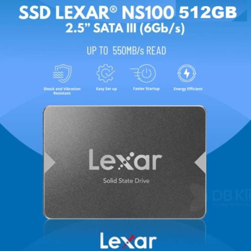 Jual SSD Lexar NS100 512GB SATA 2.5 Inch - SSD Lexar 512GB 2.5 SATA III ...