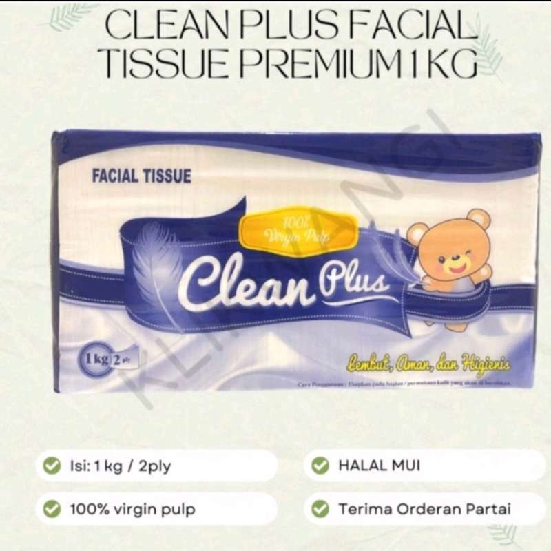 Jual CLEAN PLUS CFACIAL TISSUE PREMIUM 1 KG 2PLY di Seller JavierShop ...