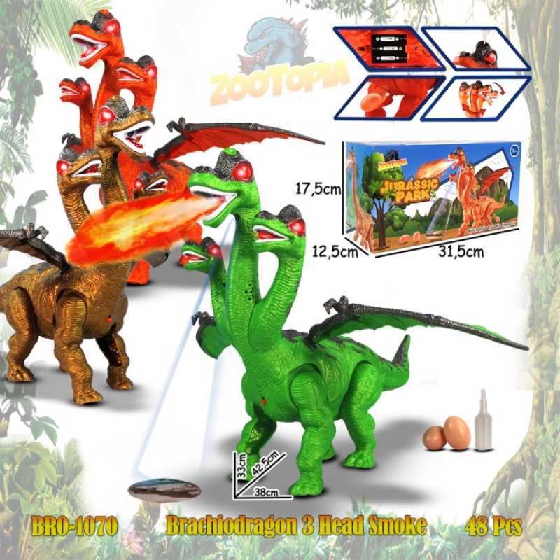 Jual Mainan robot dinosaurus dinosaur asap dino brachio dragon berjalan di Seller DENTA TOYS ...