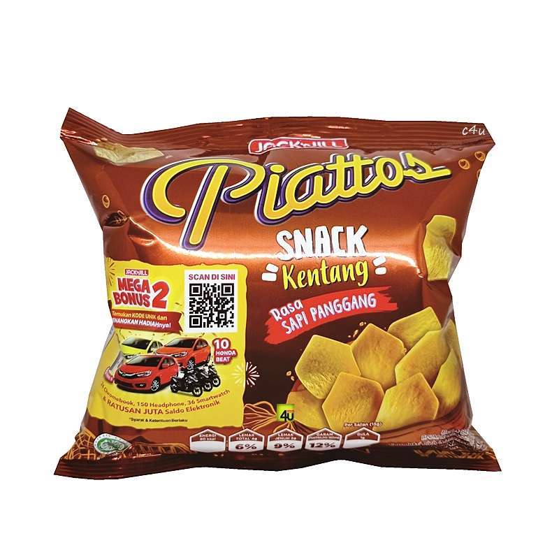 Promo Piattos - Keripik Kentang Olahan - 18gr Kecil Diskon 11% Di ...