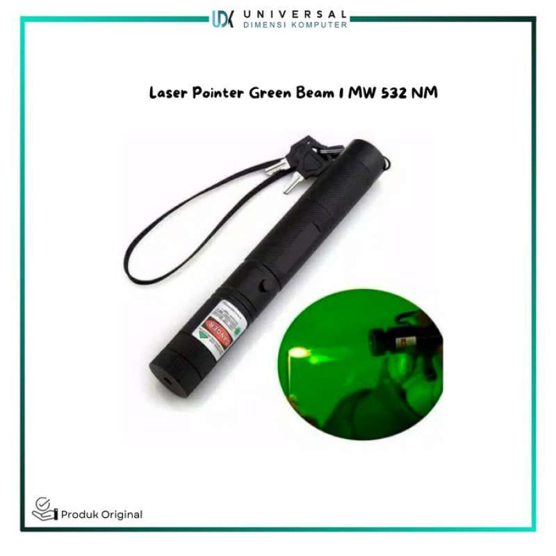 Jual laser pointer green beam 1 MW 532NM with baterai charger YL-30 di ...