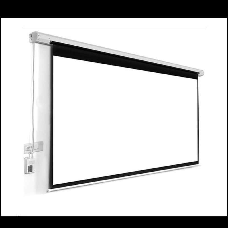 Jual HOSE Screen Proyektor Motorized 100 / Layar Projector Electric 100 ...
