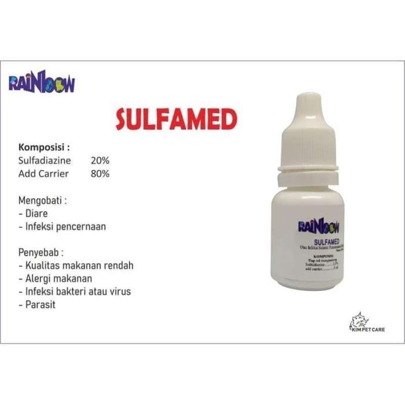 Jual Rainbow Sulfamed Drop 10ml - obat diare hewan di Seller Petshop ...