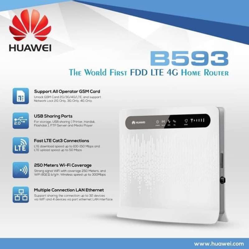 Jual Modem Mifi Wireless Router Huawei B593 4g Lte (unlock All Gsm) Di ... Jual Modem Mifi Wireless Router Huawei B593 4g Lte (unlock All Gsm) Di ...