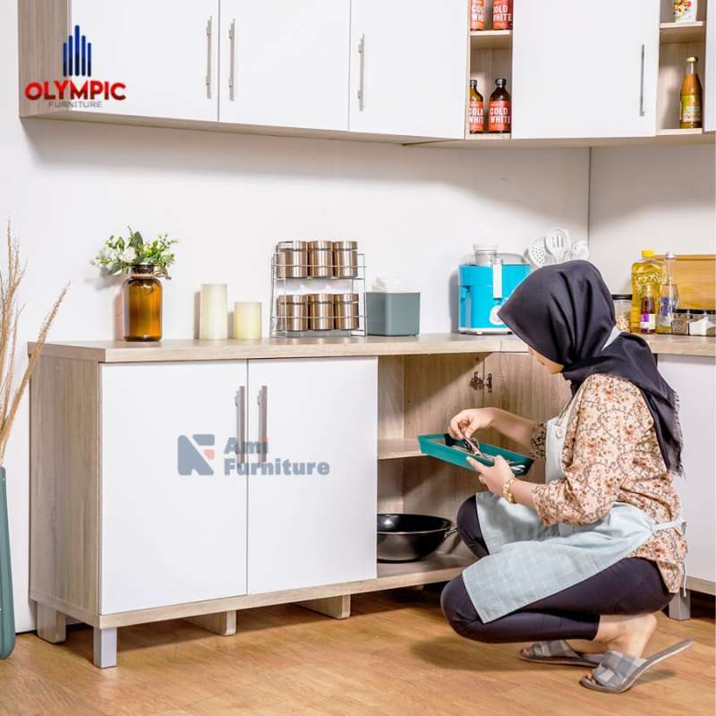 Jual Kitchen Set Rak Dapur Bawah Kitchen Kabinet 3 Pintu Kbt Mille ...