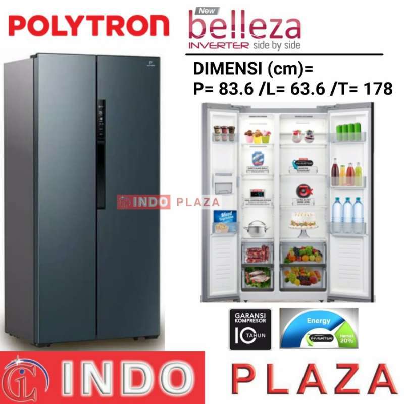Jual KULKAS POLYTRON SIDE BY SIDE PRS 460B di Seller Indo Plaza - Indo ...