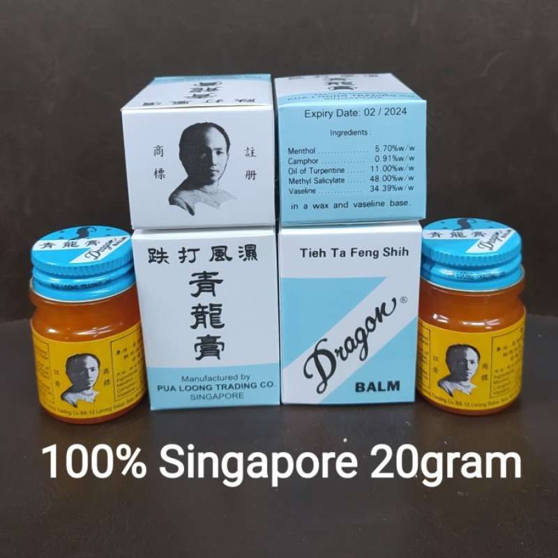 Jual Tieh Ta Feng Shih Dragon Balm Asli Singapore Balsem Rematik Pegal ...