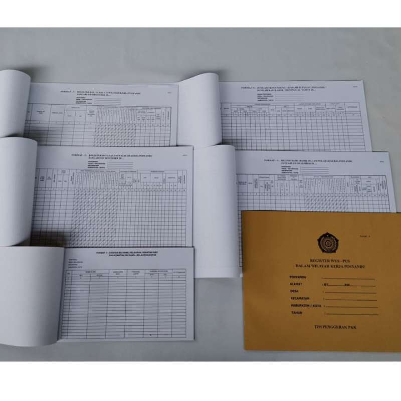 Jual Format Sip | Sistem Informasi Posyandu | 1 Paket Komplit Isi 7 ...