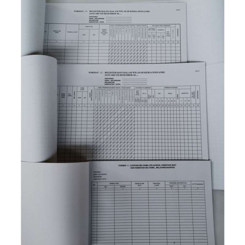 Jual Format Sip | Sistem Informasi Posyandu | 1 Paket Komplit Isi 7 ...