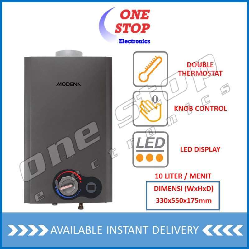 Jual [GARANSI RESMI] MODENA GI 1020 B / GI1020B Gas Instant Water ...