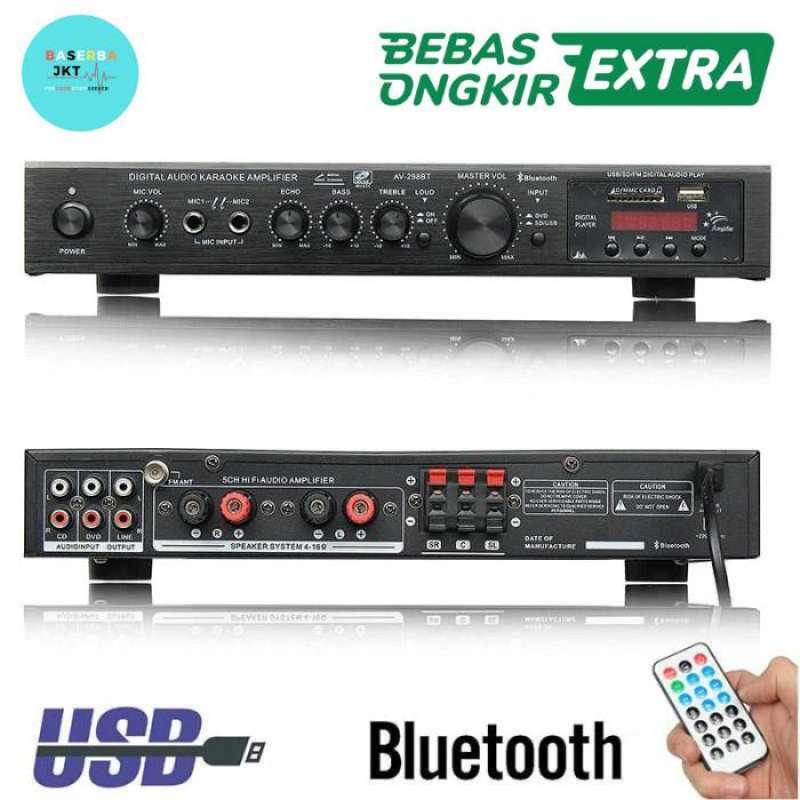 Jual Sunbuck Audio Bluetooth 4.1 Dac Amplifier 5 Ch Remote - Av-298bt ...