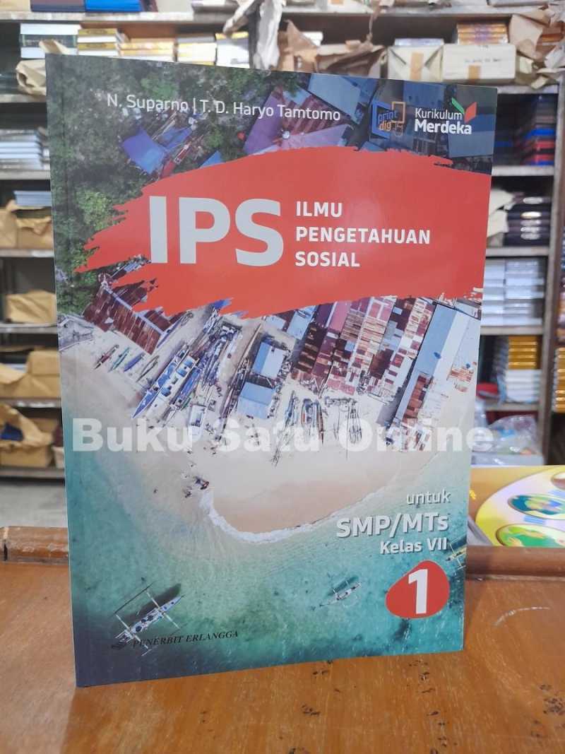 Jual Ilmu Pengetahuan Sosial IPS Kelas 1 SMP Kurikulum Merdeka Erlangga di Seller Buku Satu ...