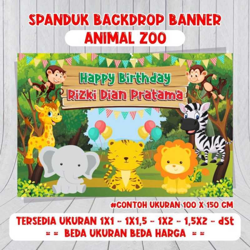 Jual Banner Spanduk Backdrop Ulang Tahun Ultah Ukuran 1x1,5 di Seller ...
