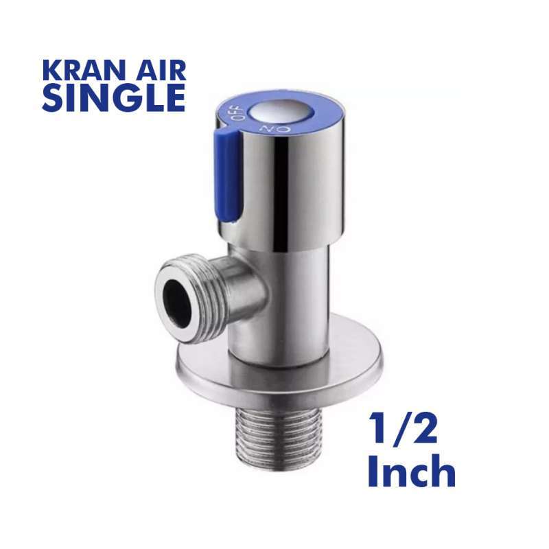 Jual Stop Kran Air Single Stainless 1/2 Inch Di Seller Vanilla ...