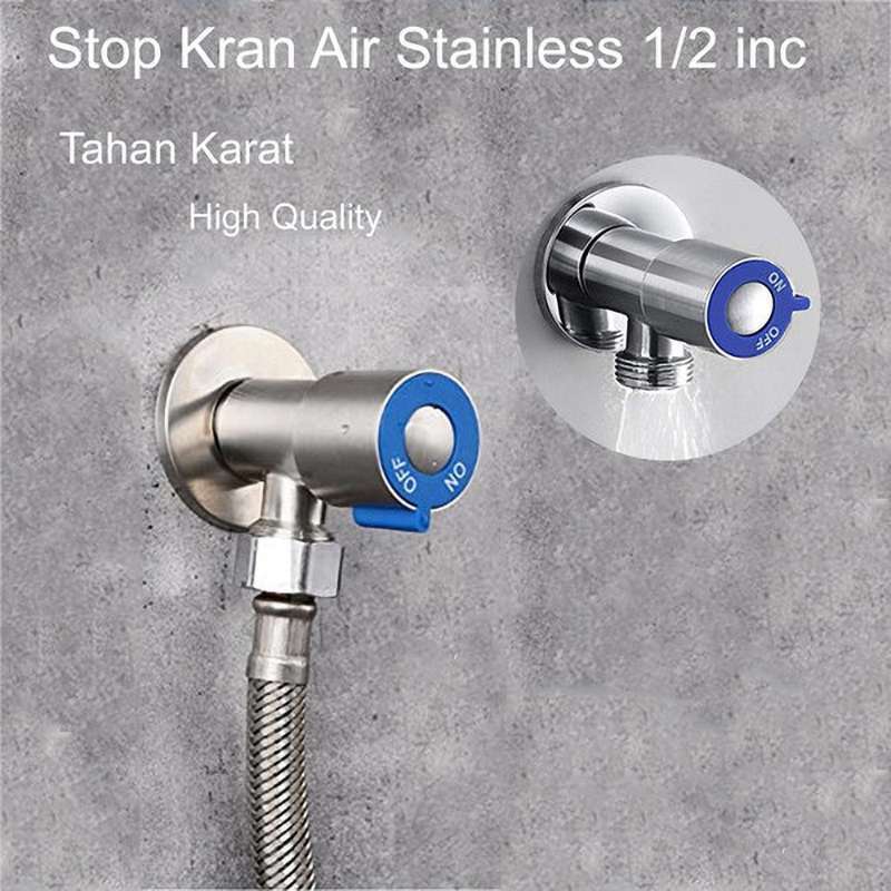 Jual Stop Kran Air Single Stainless 1/2 Inch Di Seller Vanilla ...