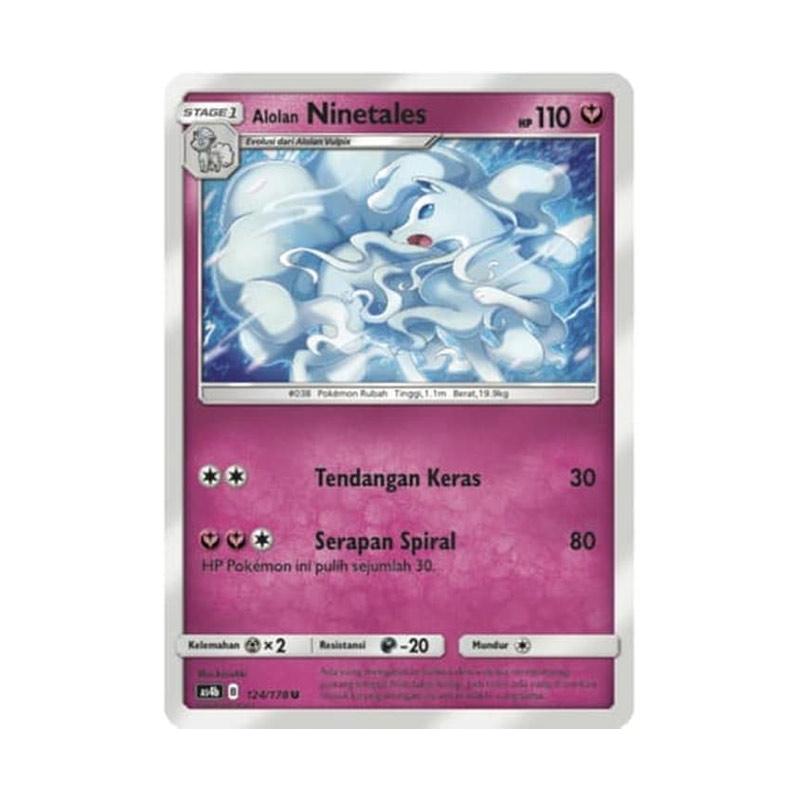 Jual Pokemon Alolan Ninetales AS4b 124/178 U Card Game di Seller ...