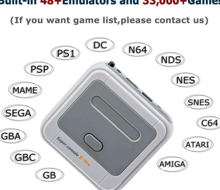 Jual Super Console X PRO 4K Retro Game Console Built in 33000 Games ...