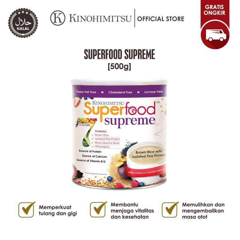 Promo Kinohimitsu Superfood Supreme (Suplemen Kesehatan) 500g Diskon 56 ...