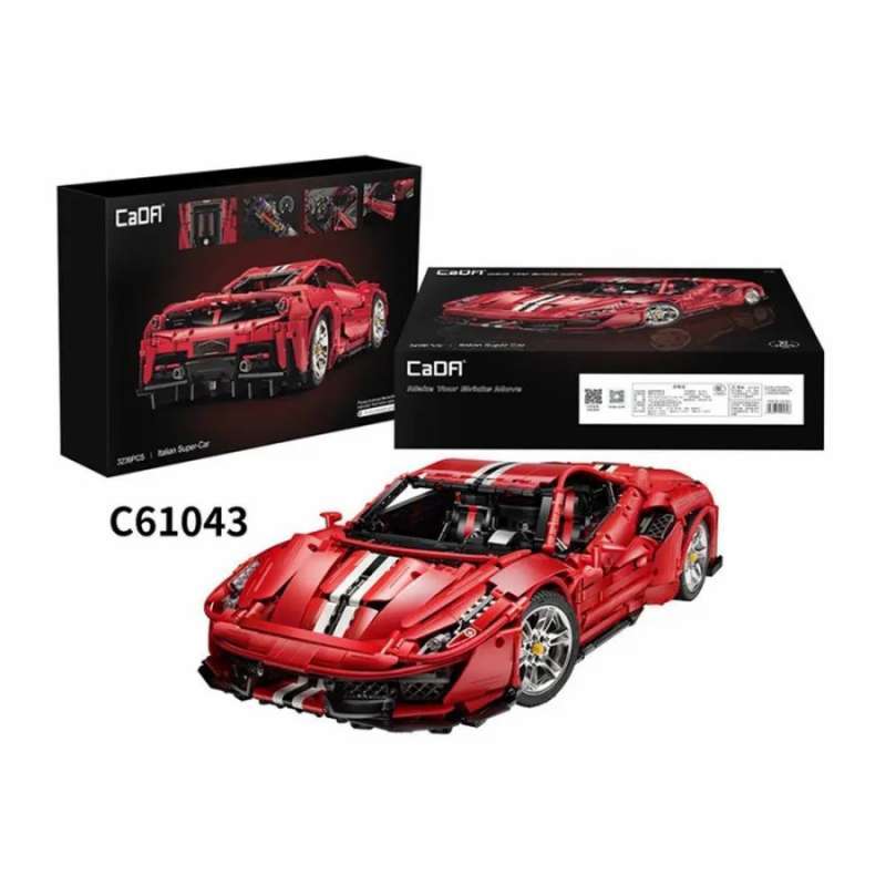 Promo Double E Cada Bricks Master Ferrari 488 Italian Supercar Set ...