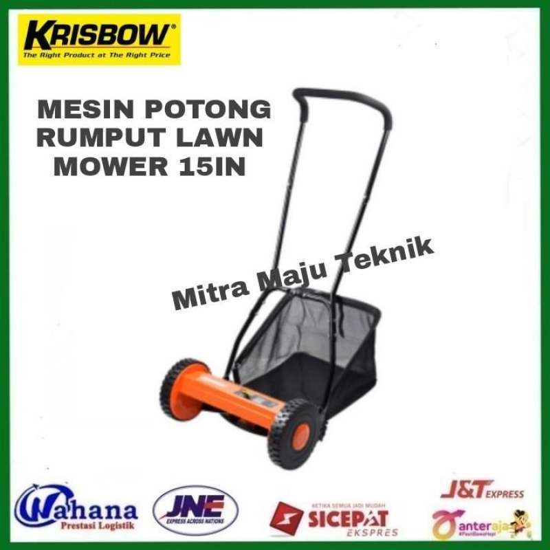 Jual Mesin Potong Rumput Lawn Mower 15in Hand Push Type 10135152 ...