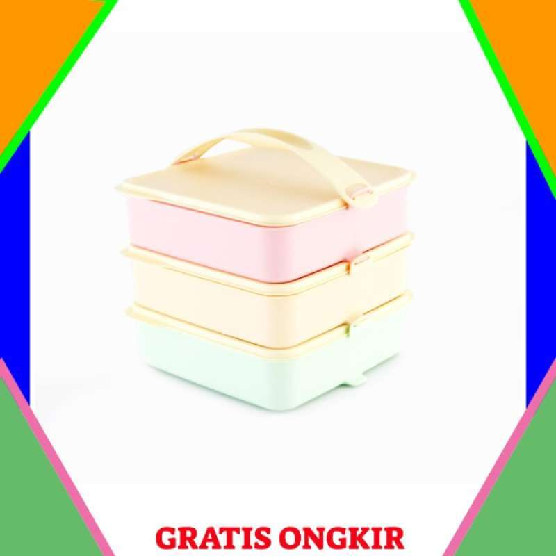 Promo Rantang Makanan Tupperware - Tempat Makan Family Lunch Set Pastel ...