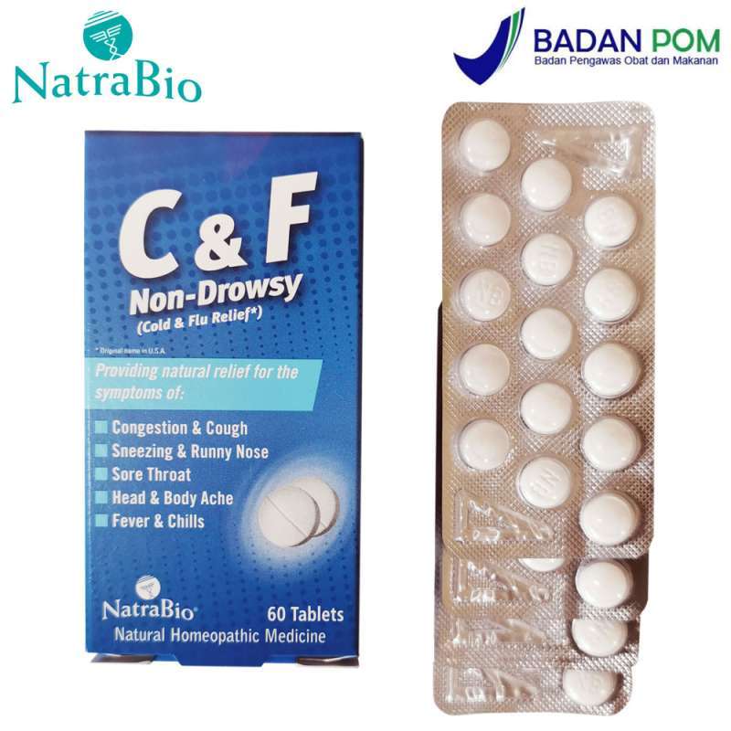 Jual Natrabio Natra Bio Cold & Flu Relief Non-drowsy C&f 60 Tabs - Obat ...