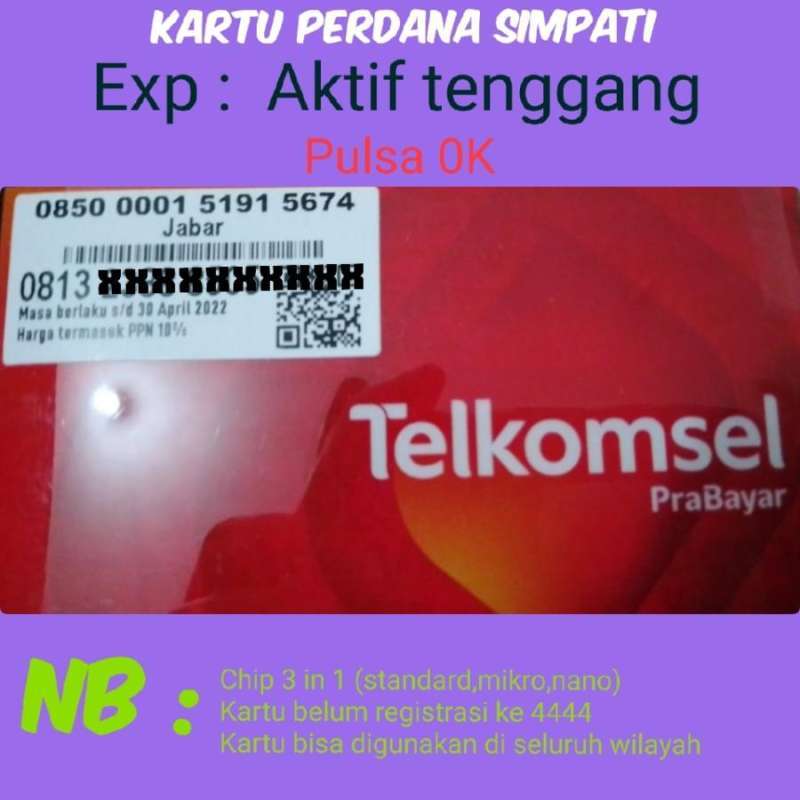 Jual Kartu Perdana Simpati Nomor Cantik 0812 3002 Xxaa Di Seller Hjroom ...