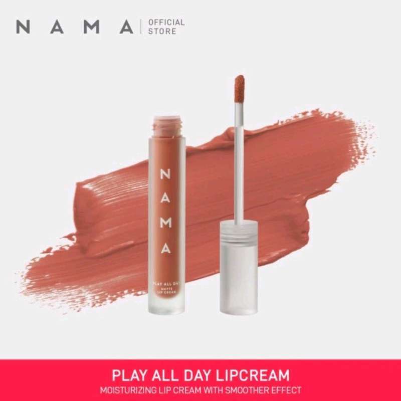 Jual NAMA Play All Day Matte Lip Cream Tahan Hingga 8 Jam - 02 Rosy ...