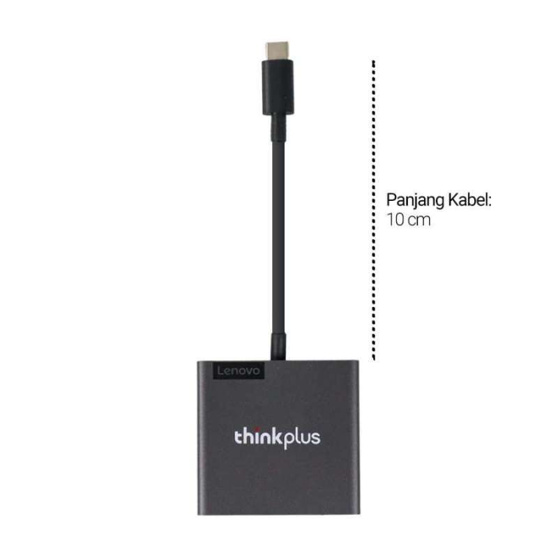 Jual Lenovo Thinkplus Adapter Converter Usb Type C To Vga Hdmi Usb Port