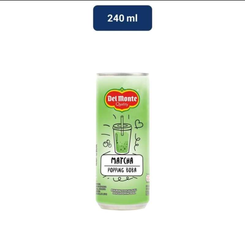 Jual Delmonte Rtd Matcha 240 Ml (boba) Same Day Instan Only Di Seller ...