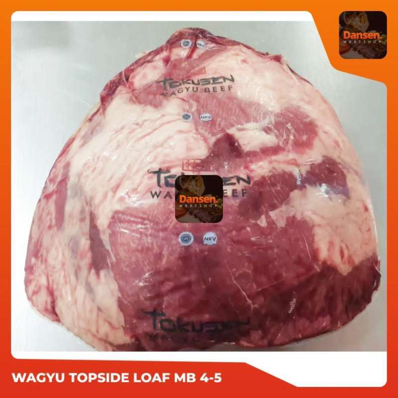 Jual Tokusen Wagyu Topside Loaf Mb 4-5 Halal di Seller Dansen Meat Shop ...