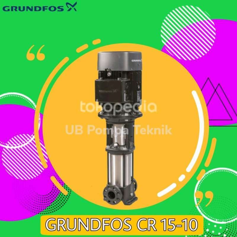 Jual Pompa Air Vertical Multistage Grundfos CR 15-10 Hydrant Jockey ...