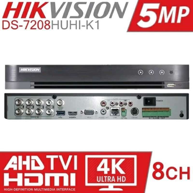 Jual Dvr 8 Channel Hikvision 5 Mp Ds7208huhi-k1/e Di Seller Eudora ...
