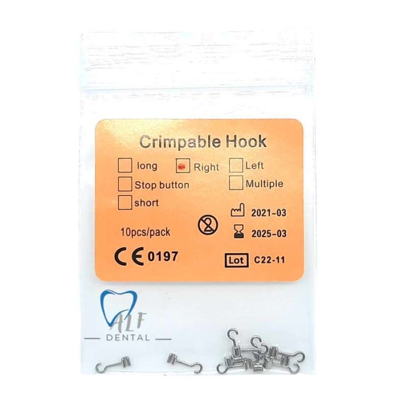 Jual Ortho Dontic Crimpable Hook Curve 5,5mm Di Seller Alf Dental ...
