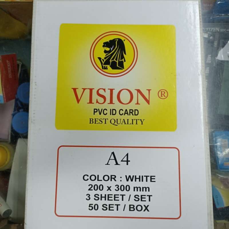 Jual PVC Bahan ID card Instant 50 set Amanda / Material ID Card di ...