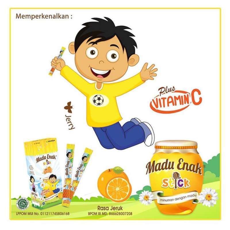 Jual Herba Madu Enak Stick Rasa Jeruk [300 gr/ 20 Stick] di Seller ...