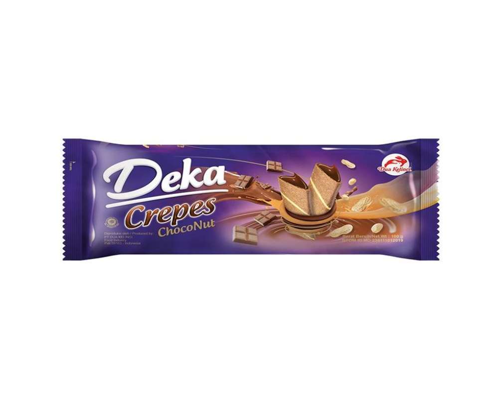 Jual Dua Kelinci Deka Crepes Choco Banana Wafer [14 g] di Seller Sari ...