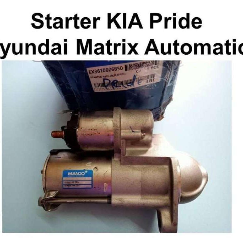 Jual Stater Pride Matrix Starter Kia Pride Hyundai Matrix Automatic di ...