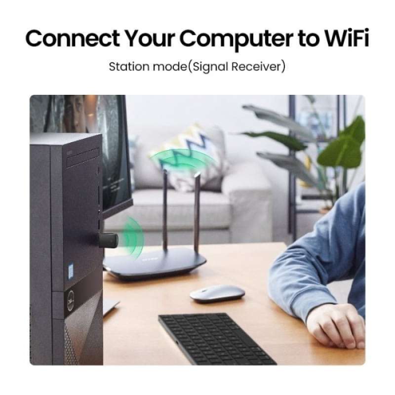 Promo Ugreen AC650 11AC Dual Band Wireless USB WIFI Adapter 20204 ...
