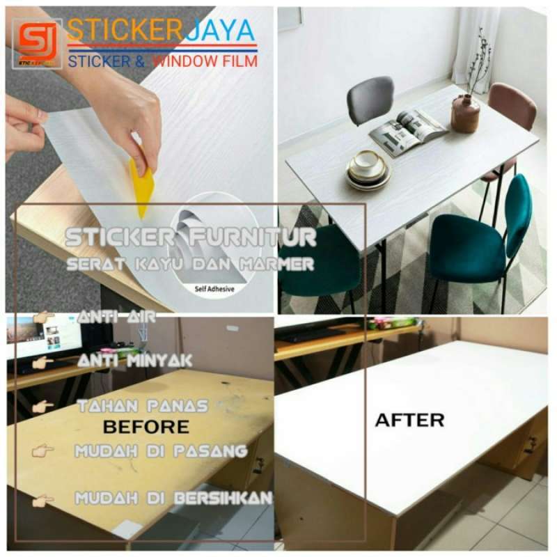 Promo Stiker Hpl Pelapis Kayu Triplex Meja Lemari Stiker Furnitur - W ...